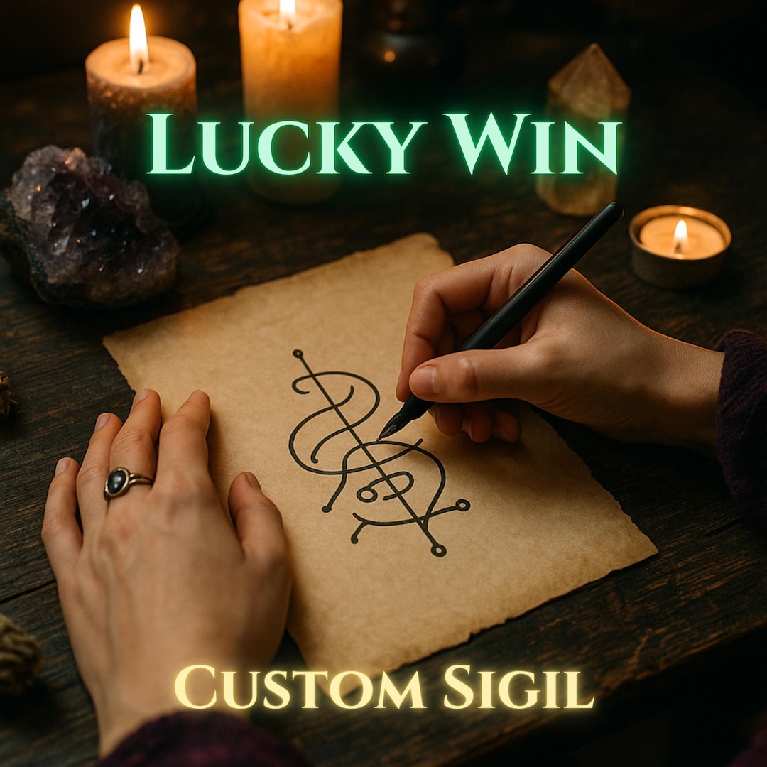 Custom Lucky Win Sigil – Personalized Magic Symbol for Lottery ...