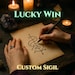 Custom Lucky Win Sigil – Personalized Magic Symbol for Lottery ...