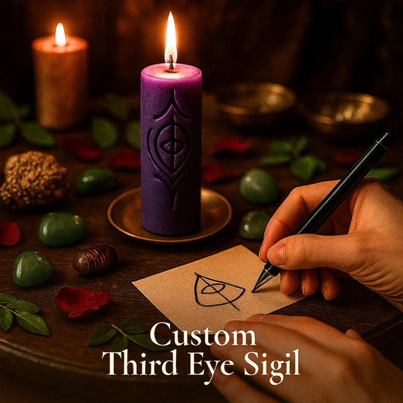 Custom Third Eye Activation Sigil – Personalized Spiritual Symbol to ...