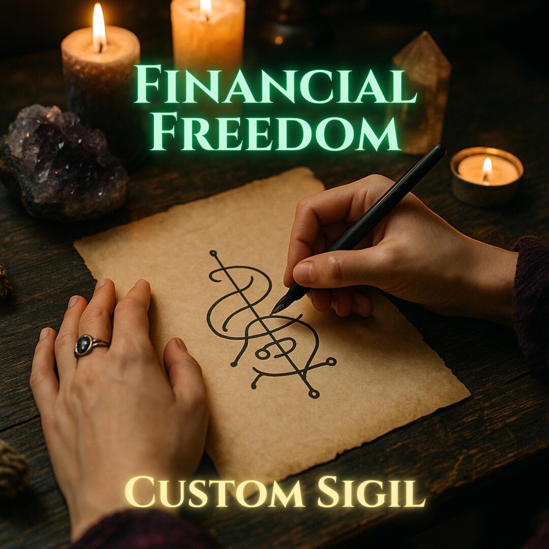 Custom Financial Freedom Sigil – Personalized Digital Spell for Wealth ...