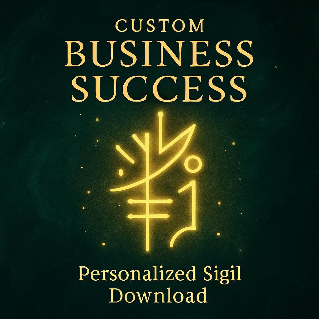 Custom Business Success Sigil – Personalized Wealth & Client Attraction ...