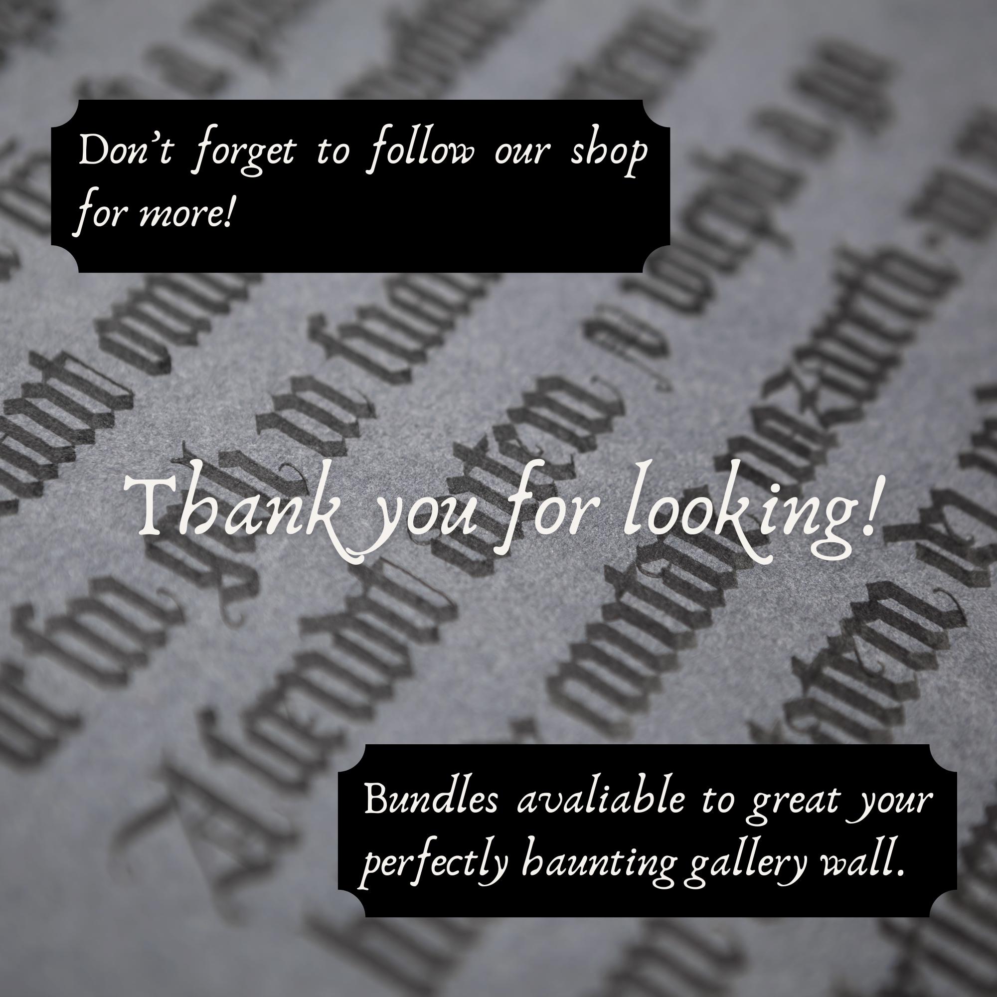 Gothic Romantasy Quote Poster: Celestial Dark Academia Art (digital ...