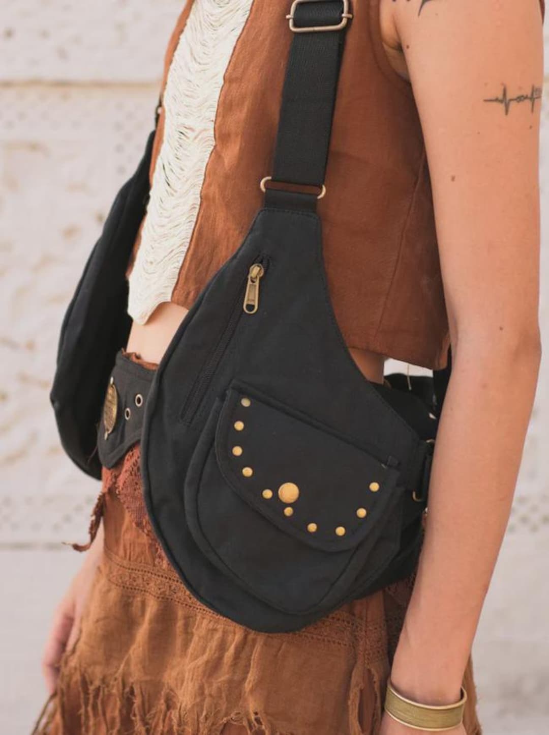Festival Utility Hippie Chic Bag Crossbody Boho Hip Steampunk Shoulder ...