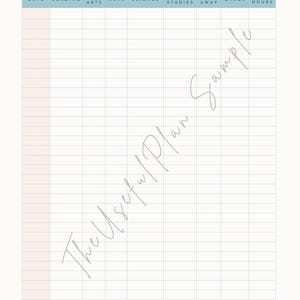 Printable Homeschool Planner: Attendance & Hours Log (PDF Download ...