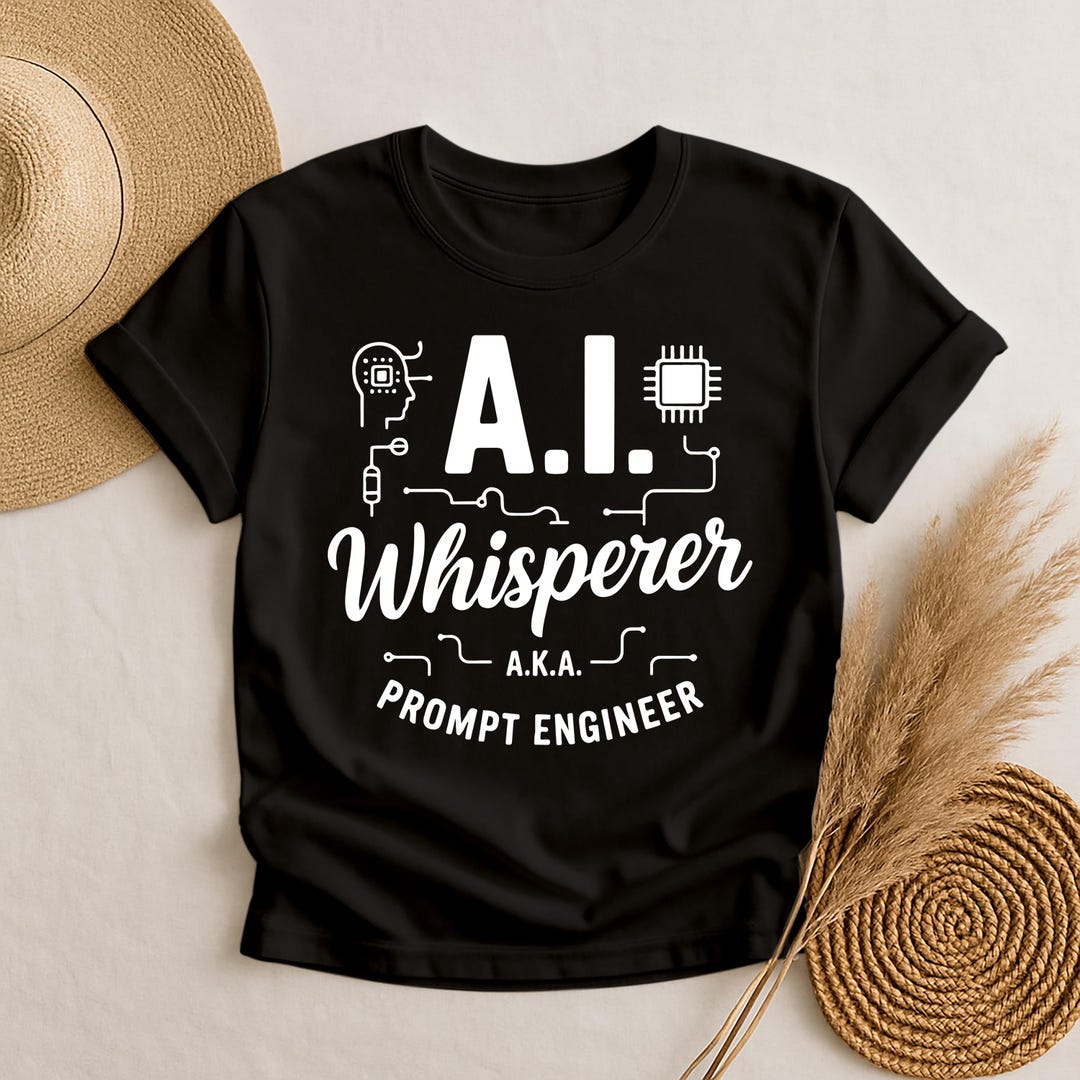 AI Whisperer Prompt Engineer Shirt, Funny Programmer Tee, Machine ...