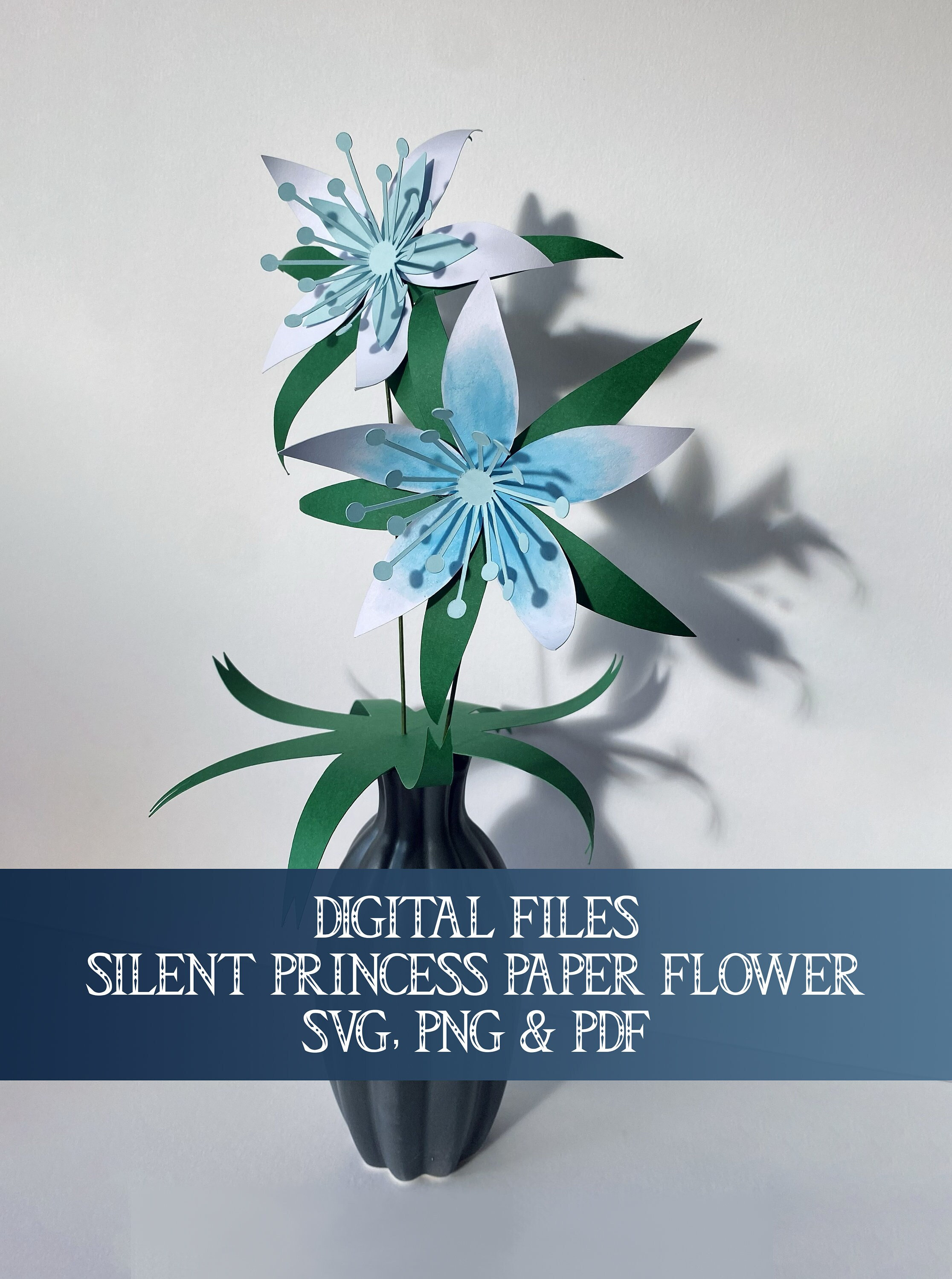 Silent Princess SVG Paper Flower Template - Digital Files - Etsy