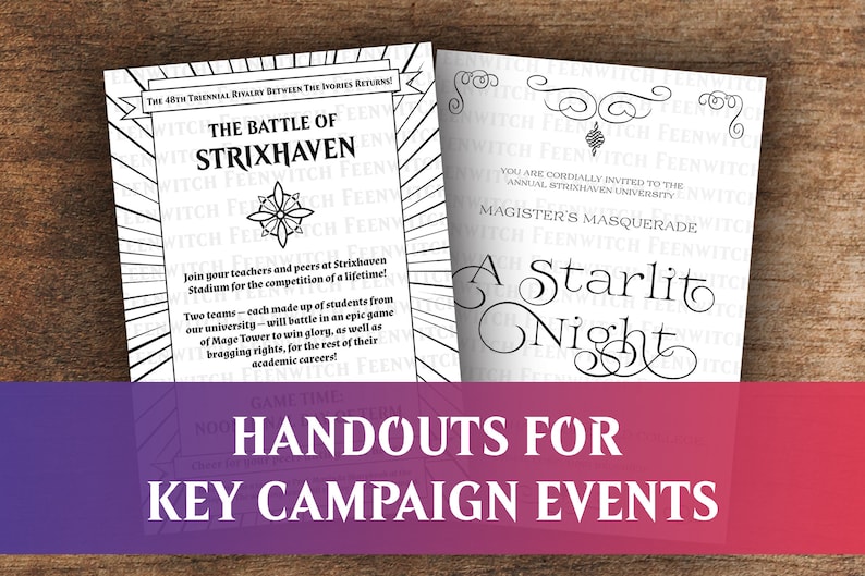 Strixhaven University Player Handouts - Printable - Etsy
