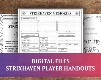 Strixhaven - Printable Handouts - Etsy