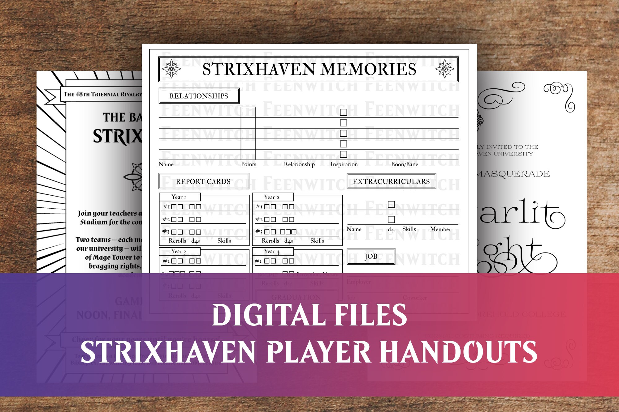 Strixhaven University Player Handouts - Printable - Etsy