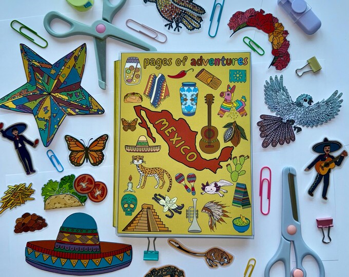 Mexico Activity Printables for Kids, Cultural Around the World Learning ...