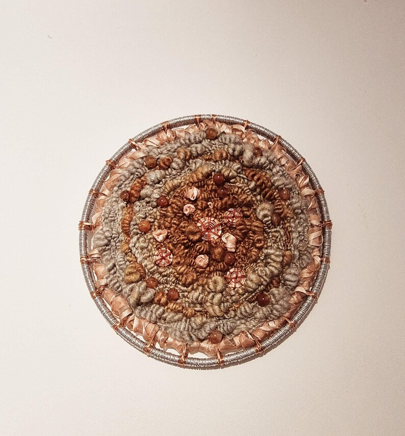 Abstract Textile Wall Hanging, Woven Art, Autumnal, Modern Tapestry ...