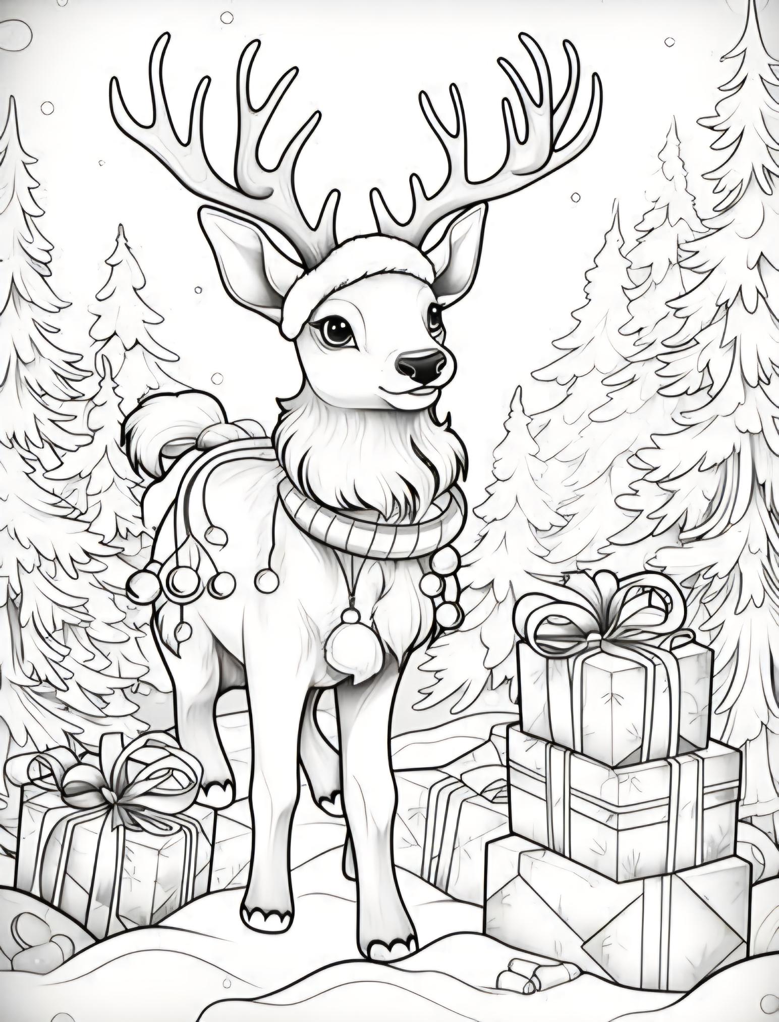 74 Christmas Coloring Pages – Festive Printable Drawings (PDF) - Etsy