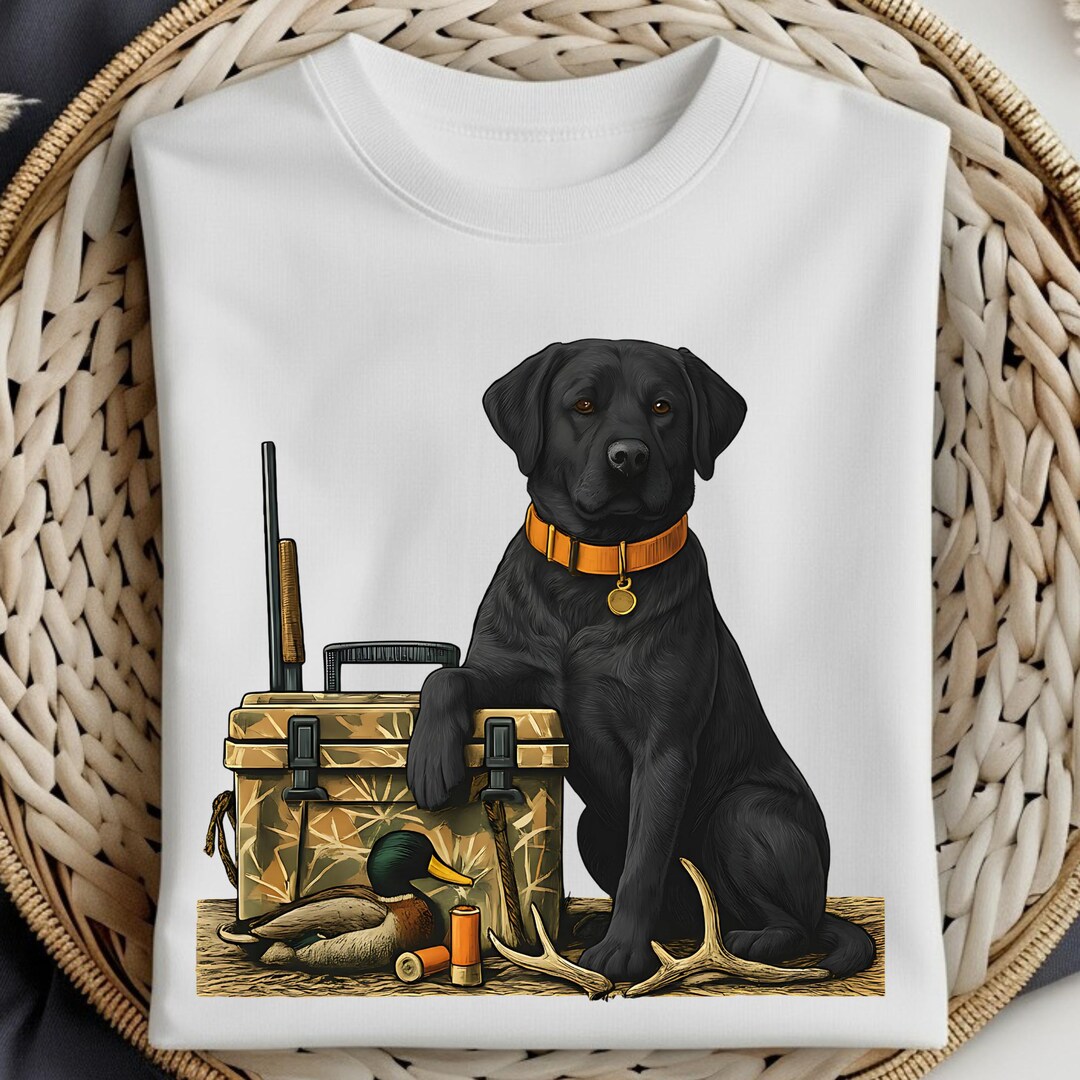 Black Lab Hunting Dog PNG, Labrador Retriever Hunting Design, Duck ...