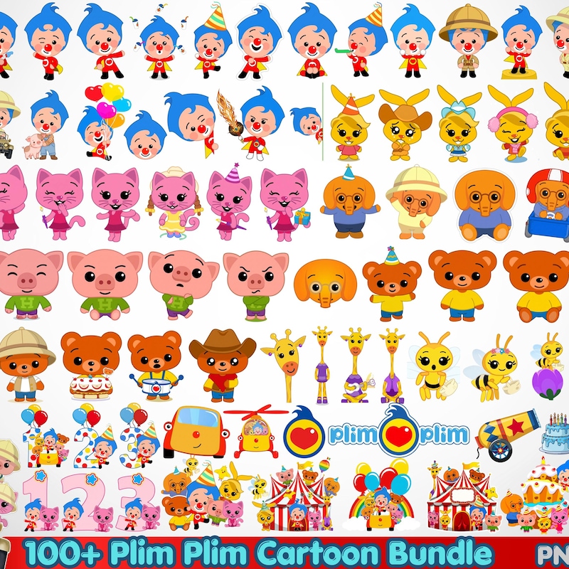 Cartoon Character Sticker - Etsy