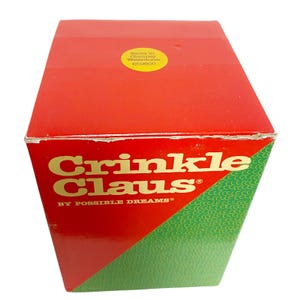 Crinkle Claus Santa in Chimney Waterdome 659600 Christmas Decorative ...