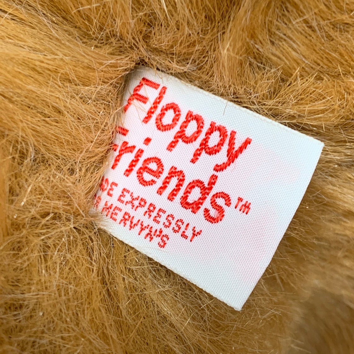 Vintage Floppy Friends Brown Furry Dog Large Plush Stuffed Animal - Etsy