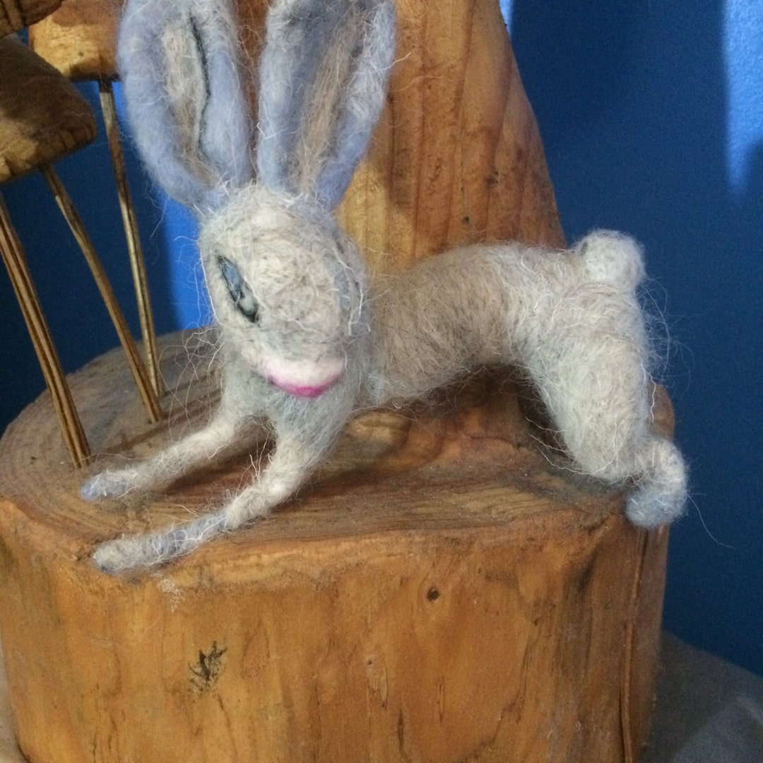 Maisy the Bunny - Needle Felted Art Sculpture, Needlefelted Animal ...