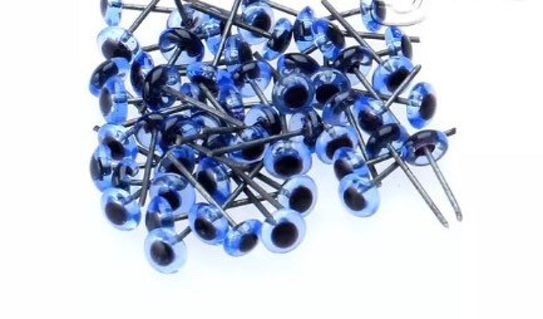 20 Tiny 5mm Glass Blue Eyes for Needle Felting Animals - Etsy