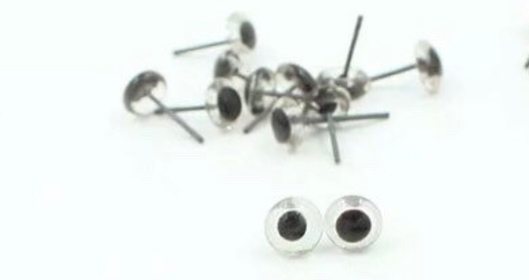 20 Tiny 5mm Clear Glass Eyes for Needle Felting Animals - Etsy