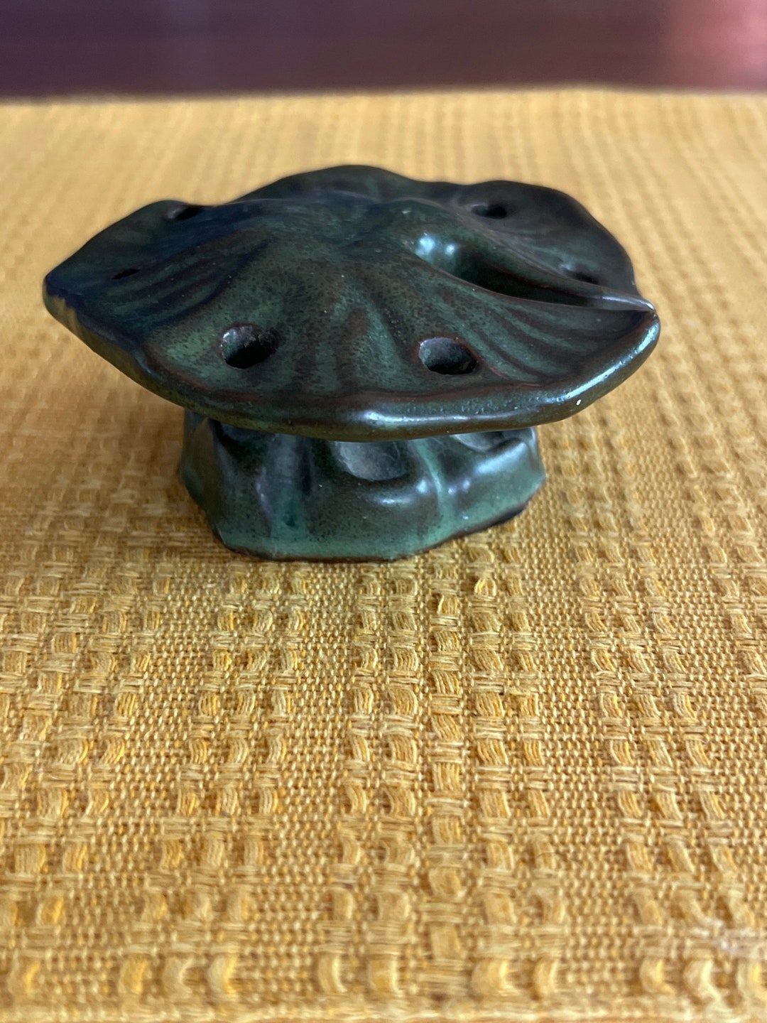 Rare Fulper Pottery Antique Floral Frog Early 1900s - Etsy