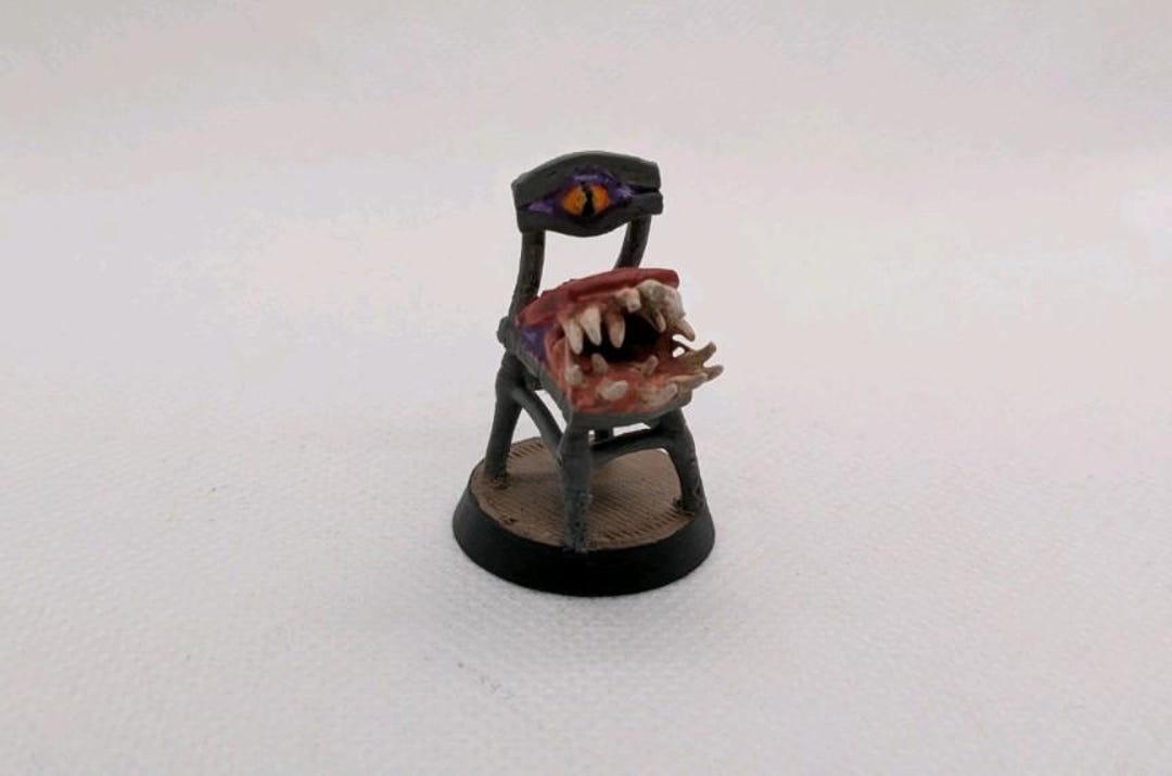 Dungeons and Dragons 28mm Mimic Chair Miniature Painted - Etsy