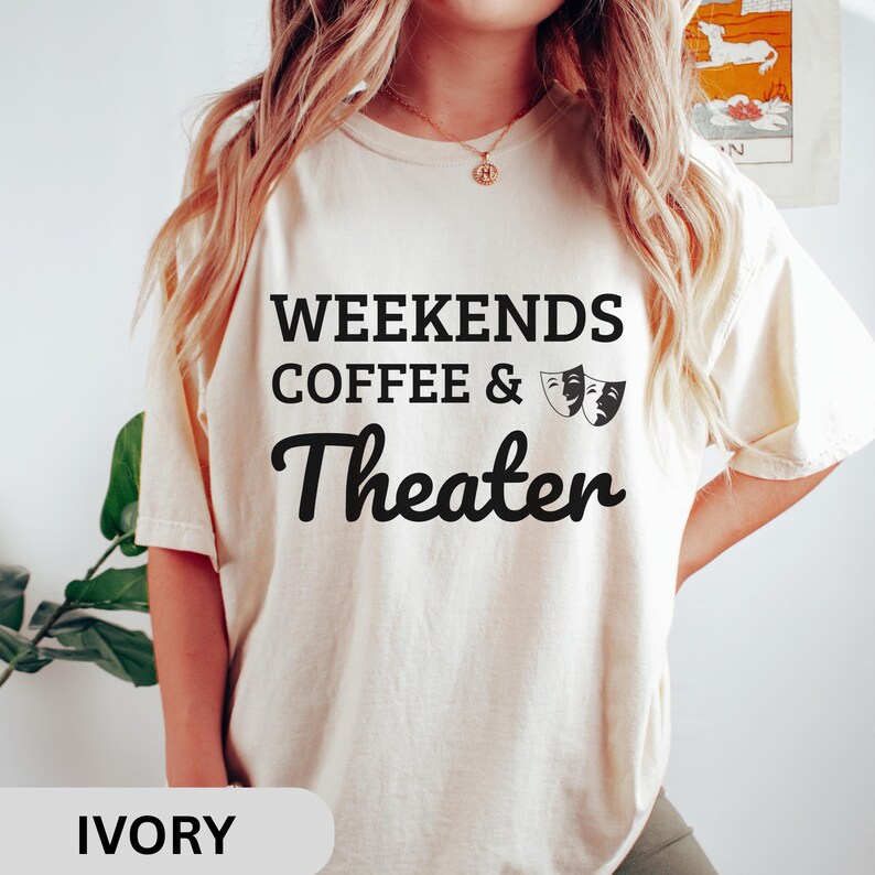 Theater Shirt, Musical Theater Gifts, Theatre Lover Actor Tee, Broadway ...