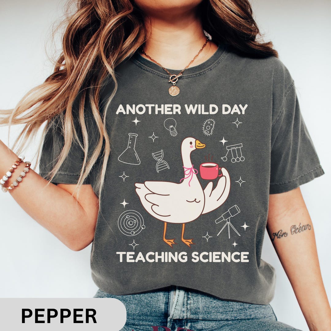 Funny Science Teacher Shirt, Silly Goose STEM Tshirts, Science Teacher ...