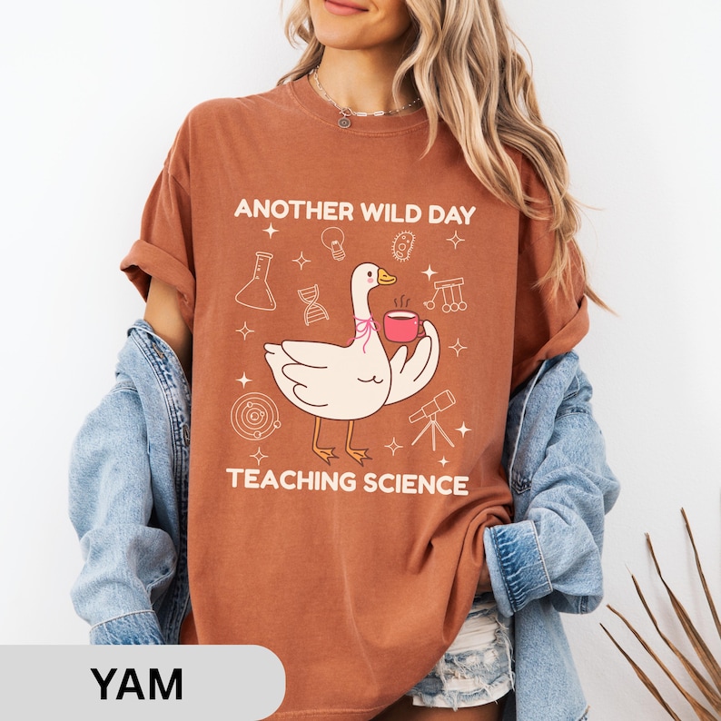 Funny Science Teacher Shirt, Silly Goose STEM Tshirts, Science Teacher ...