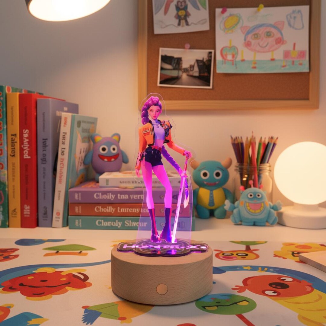 Kpop Demon Hunter Standee Beleuchtung, Rumi, Mira, Zoey, Derpy, Sussy ...