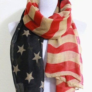 American Flag Scarf - Etsy