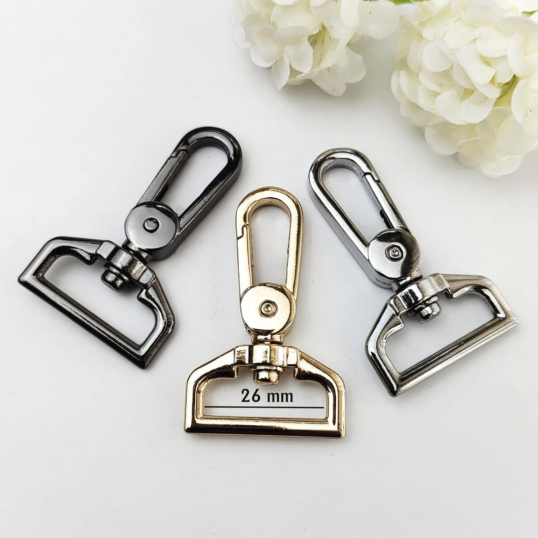 4pcs Metal Swivel Snap Hook Clasp: Bag Strap Connector, Purse Hardware ...