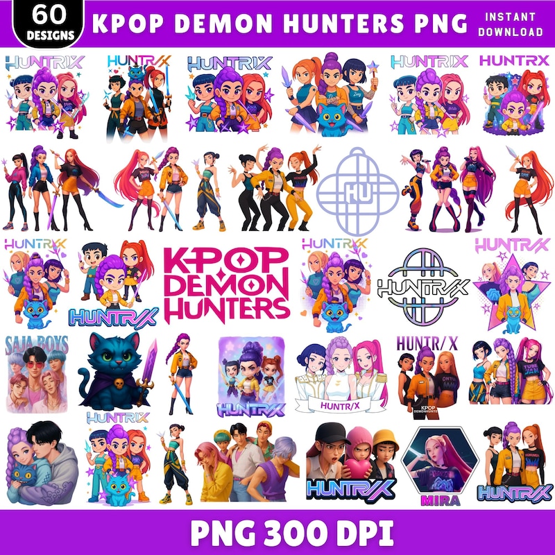 Kpop Demon Hunters Png - Etsy