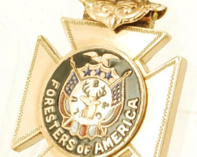 Vintage Yellow Gold filled, Enamel & Garnet Articulated Cross Pattée ...