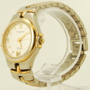 Armitron Ladies Quartz With Date Wrist Watch Yellow Gold - Etsy