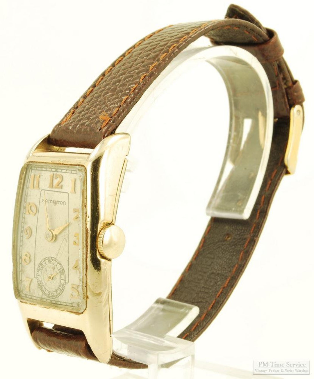 Hamilton Grade 980 Vintage Wrist Watch, 17 Jewels, Yellow Gold (filled ...