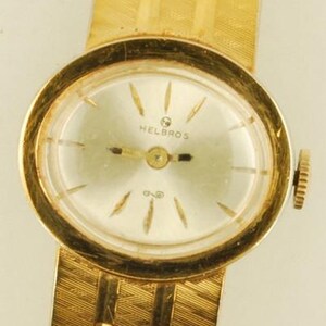 Helbros Vintage Ladies' Wrist Watch, 15 Jewels, Heavy Gold-toned ...