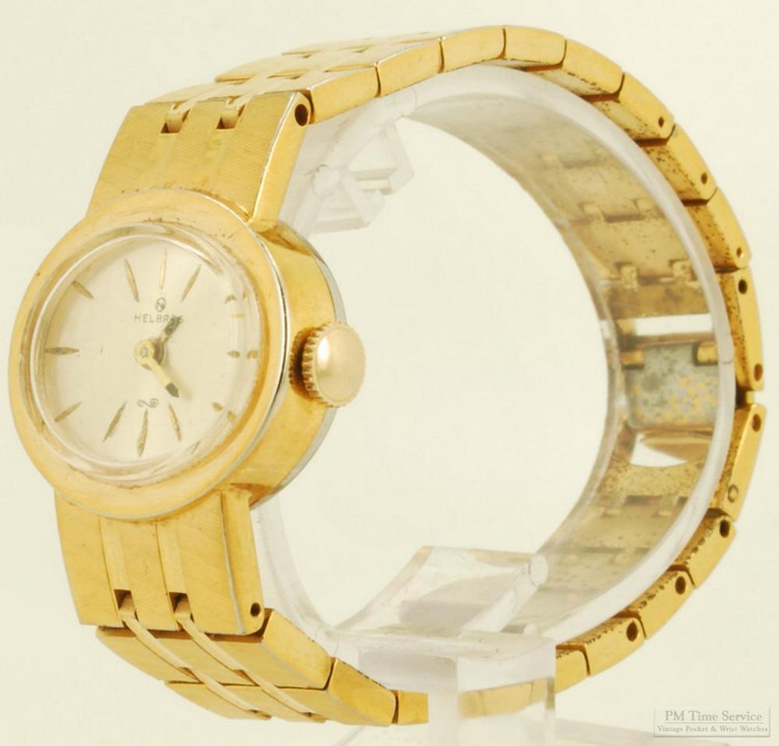 Helbros Vintage Ladies' Wrist Watch, 15 Jewels, Heavy Gold-toned ...