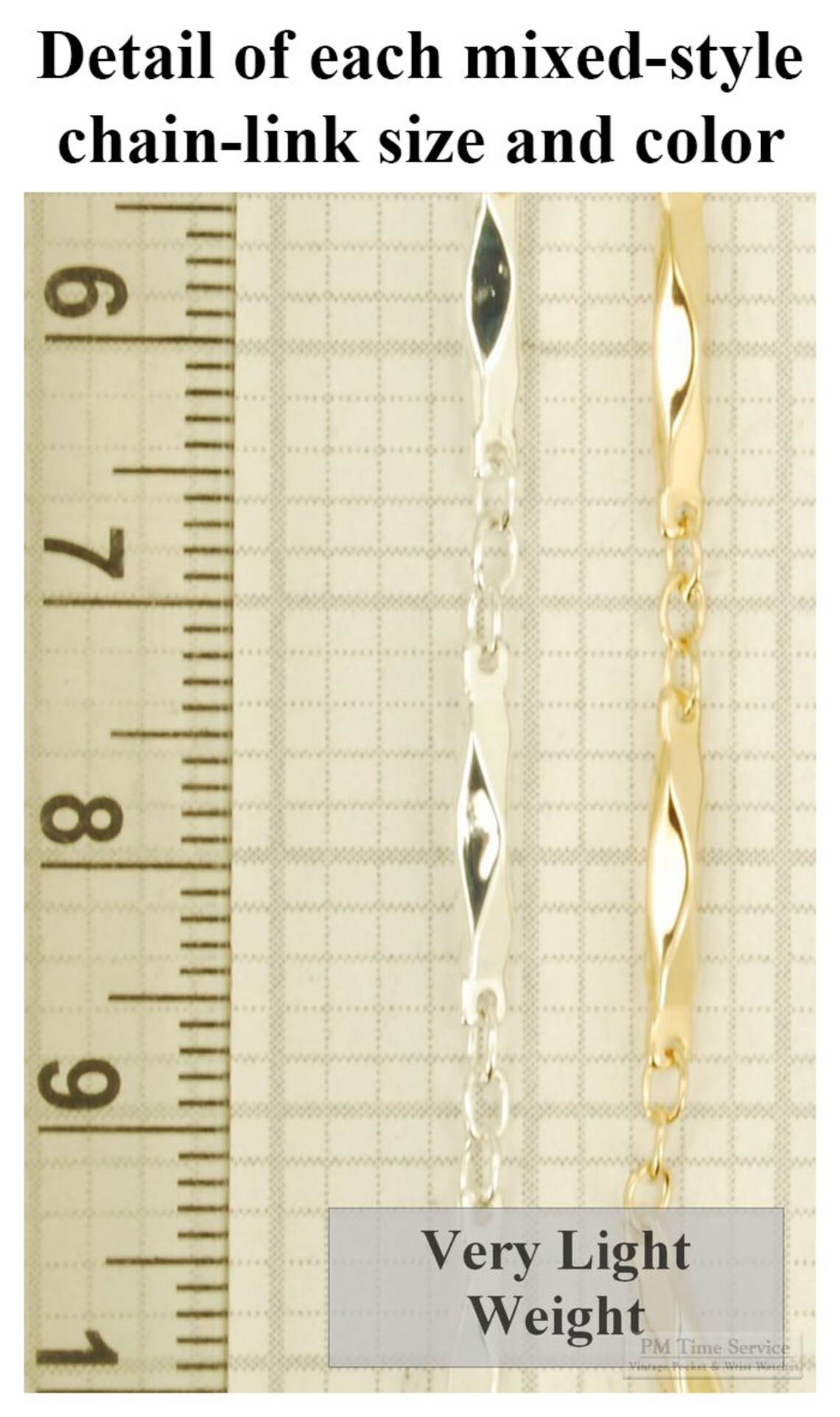 Straight Pocket Watch Chain Customizable With a Variety of | Etsy