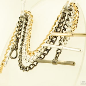 Straight Pocket Watch Chain, Customizable With a Variety of Materials ...