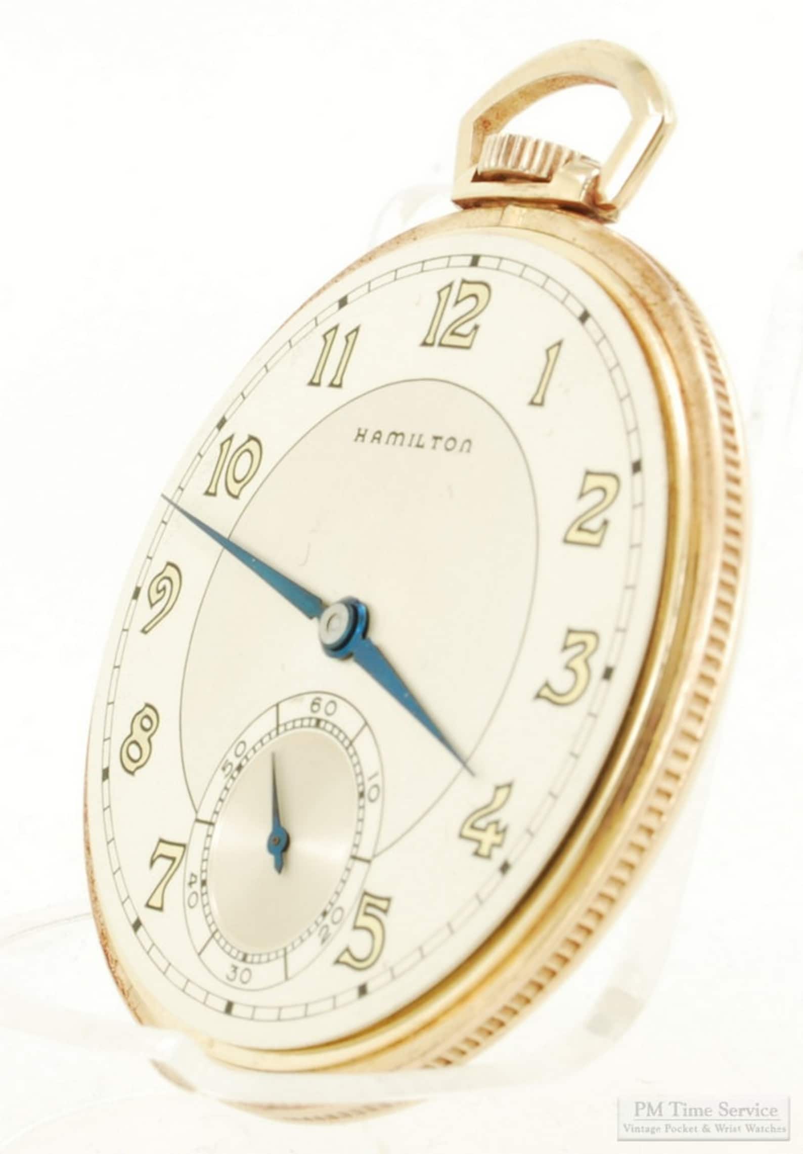 Hamilton Grade 917 Vintage Pocket Watch, 10 Size, 17 Jewels, Thin-model ...