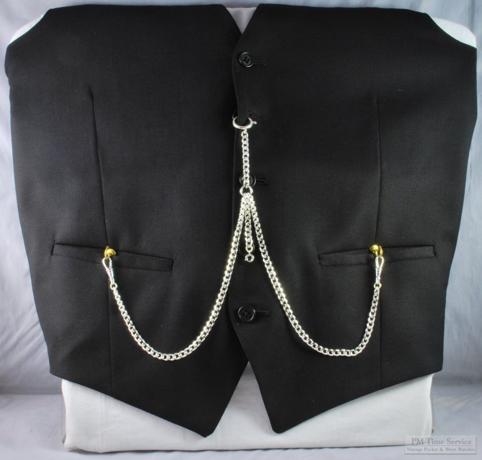 Double Albert Style Pocket Watch Chain Customizable With a - Etsy