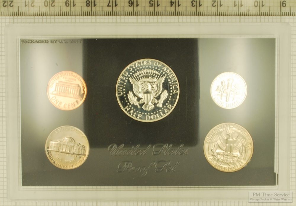 1968 US Coin Proof Set Sealed in Hard Plastic With Black - Etsy