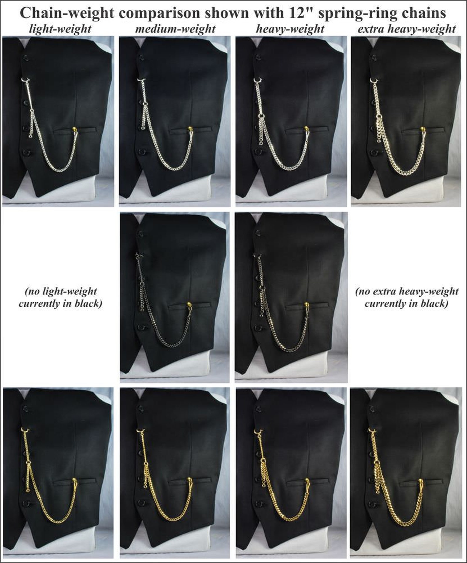 Albert Style Pocket Watch Chain, Customizable With a Variety of ...
