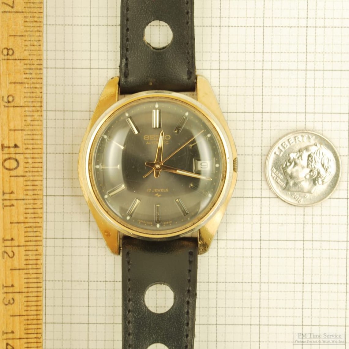 Seiko Vintage Automatic Grade 247 Wrist Watch With Quickset Date, 17 ...