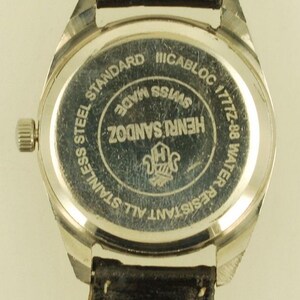Henry Sandoz & Fils "mickey Mouse Santa" Vintage Wrist Watch, 17 Jewels ...
