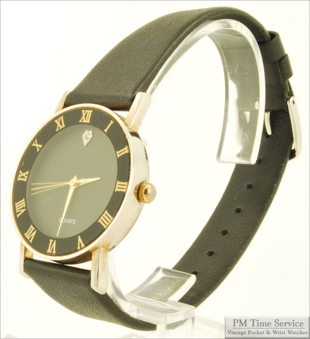Chinese-made Vintage Quartz Wrist Watch, Gold-toned & Stainless Steel ...
