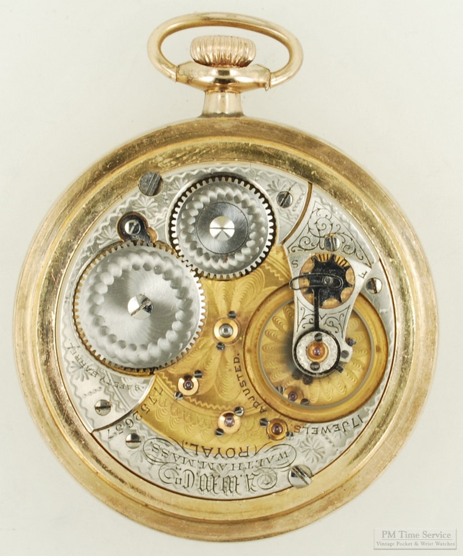 Waltham "royal" Vintage Pocket Watch, 18 Size, 17 Jewels, Attractive ...