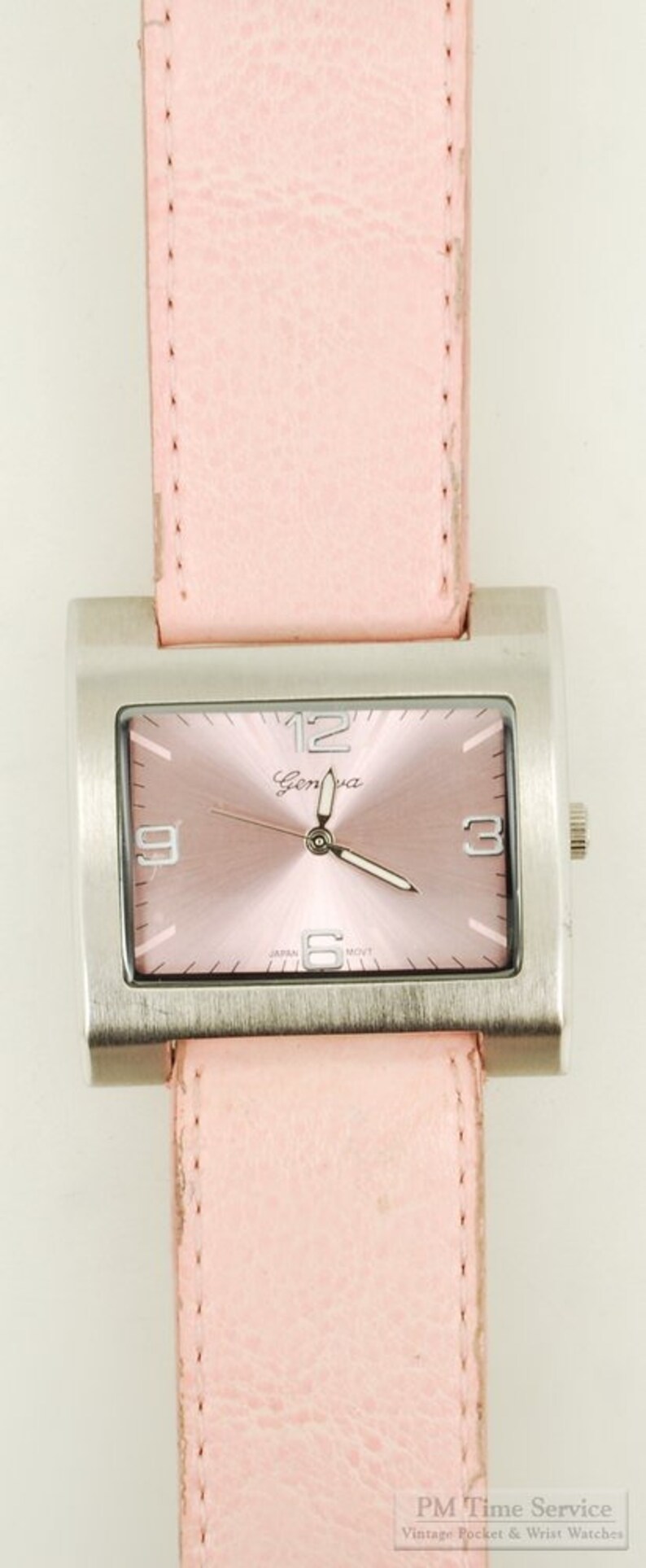 Geneva Quartz Ladies' Wrist Watch, Heavy Silver-toned & Stainless Steel ...
