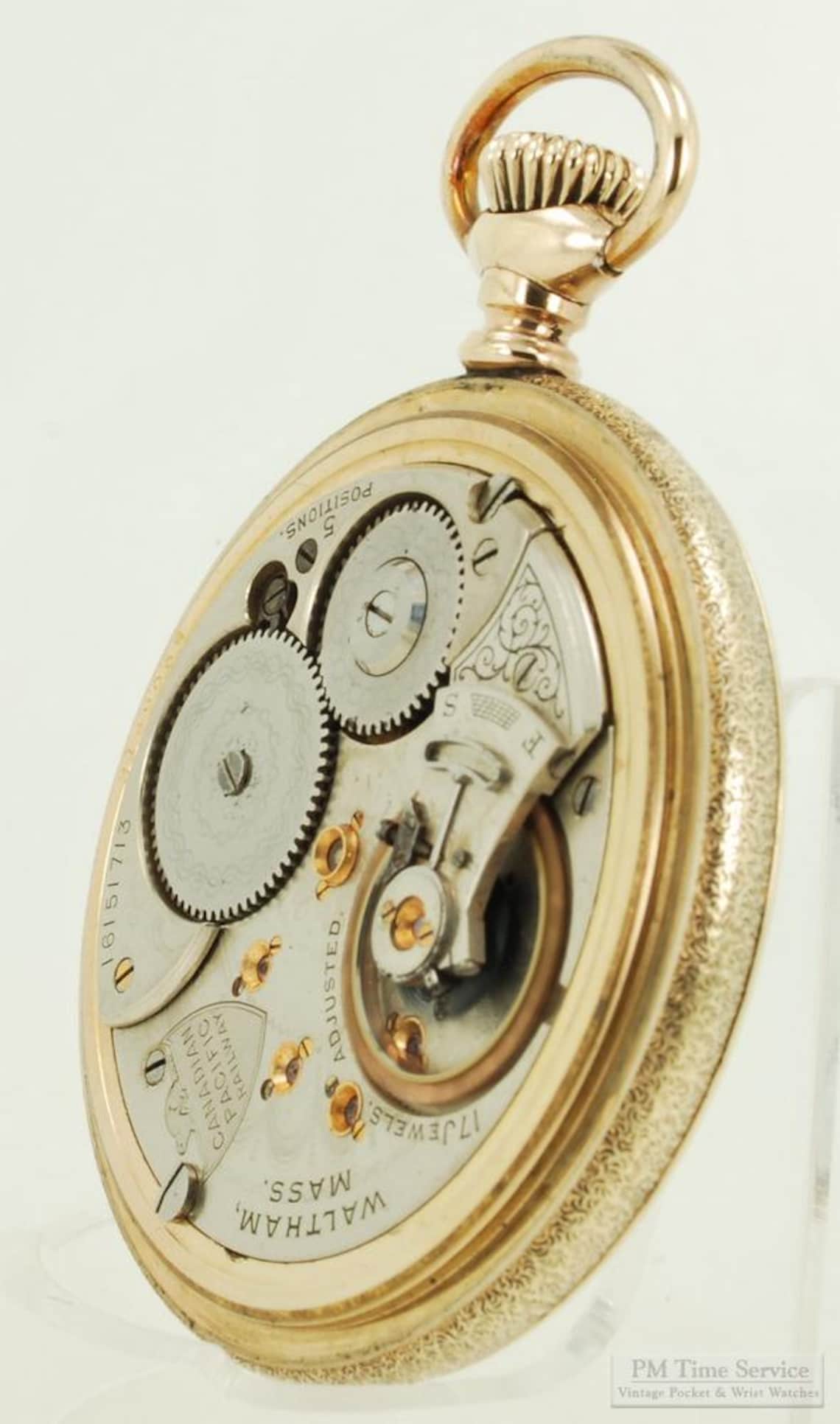 Waltham "canadian Pacific Railway" Vintage Pocket Watch, 18 Size, 17 ...