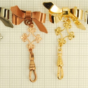 Large Bow-style Pins With Swivel Clasps, in a Variety of Color and ...